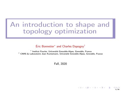 Ppt An Introduction To Shape And Topology Optimization Ric