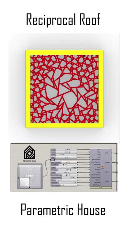 Mohammad Yazdi On Linkedin In This Grasshopper Example File You Can Design A Reciprocal Roof With