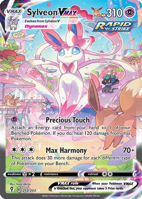 Sylveon Vmax 212203 Swsh Evolving Skies Full Art Holo Secret Rare