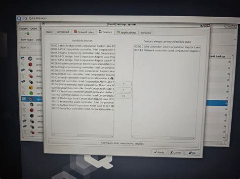 Ethernet Setup On Sys Net Hardware Issues Qubes OS Forum