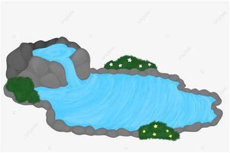 Mini Waterfall Pond With Clipart Transparent Background Mini Waterfall Pond Waterfall PNG