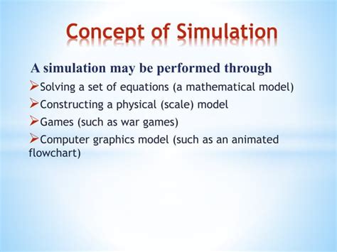 Simulation Concept Advantages And Disadvantages Pptx