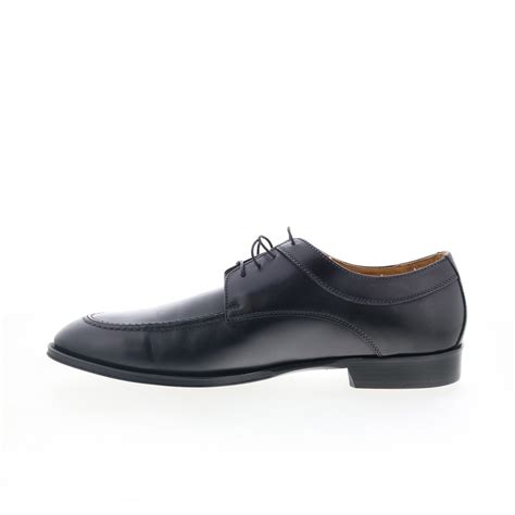 Zelli Italia Verona Italian Calfskin Mens Black Oxfords Casual Shoes