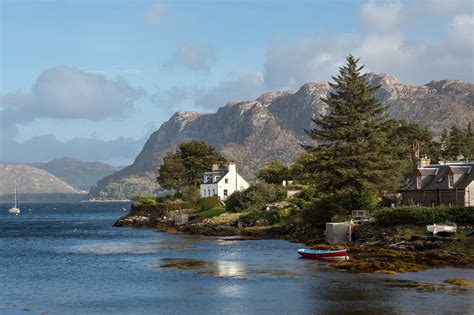 Plockton Village With Stunning Scottish Landscapes