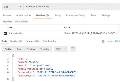 Laravel 8 Sanctum Api Authentication Tutorial