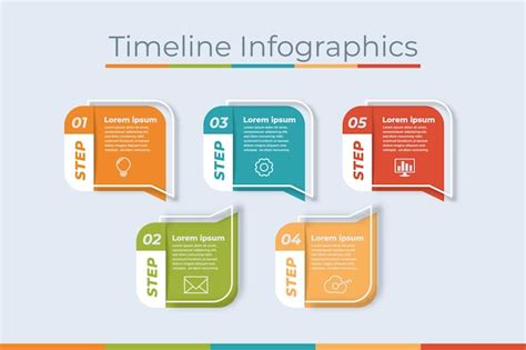 Premium Vector Timeline Infographics Design Paper Art Style Marketing Icons Business Data