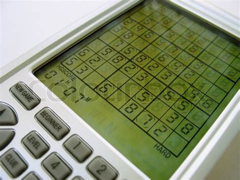 An Electronic Sudoku Game The Latest Stock Image Colourbox