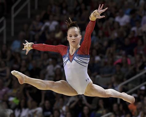 Madison Kocian During The Floor Exercise At The Womens Gymnastics 2016