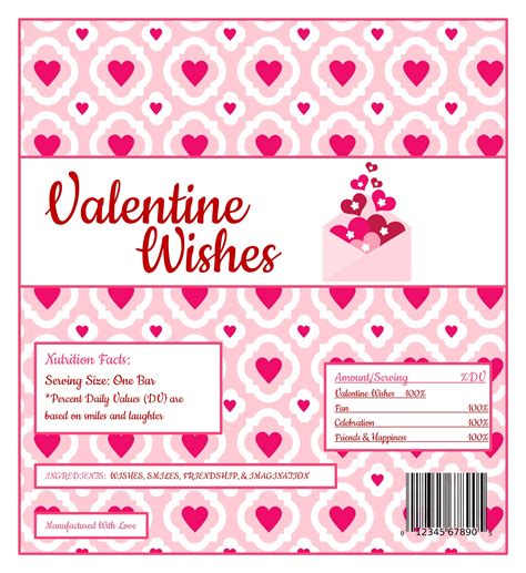 Free Editable Candy Bar Wrapper Template