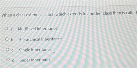 solved when a class extends a class which extends to