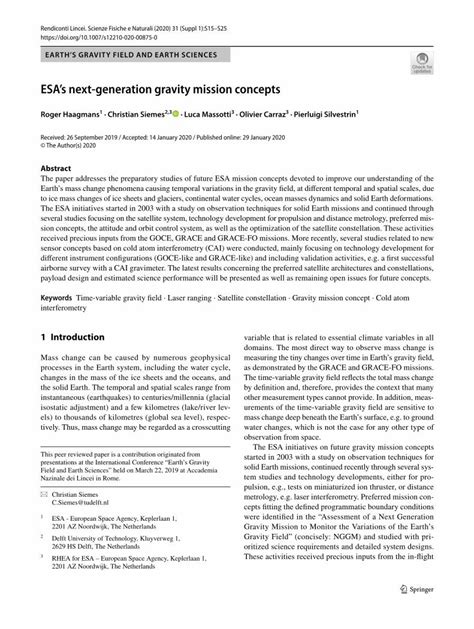 Pdf Esas Next Generation Gravity Mission Concepts Dokumen Tips