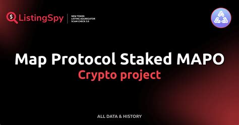 Map Protocol Staked Mapo Crypto Project Info Stmapo Listings Events Charts Community
