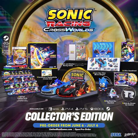 Sonic Racing Crossworlds Collectors Edition Switch Ps5 Ps4 Xbox