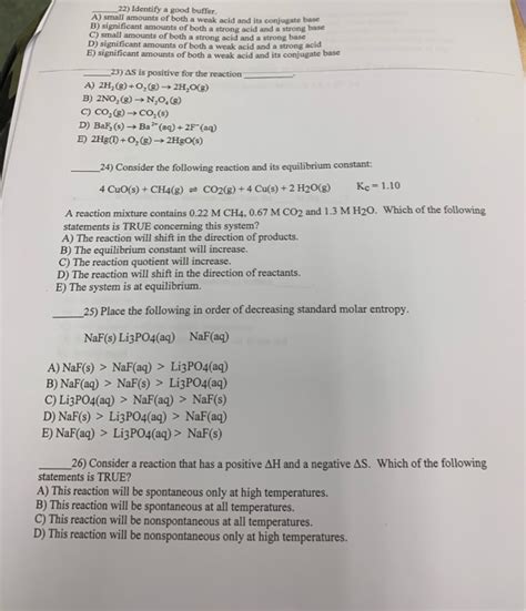 solved 22 identify a good buffer a small amounts of both