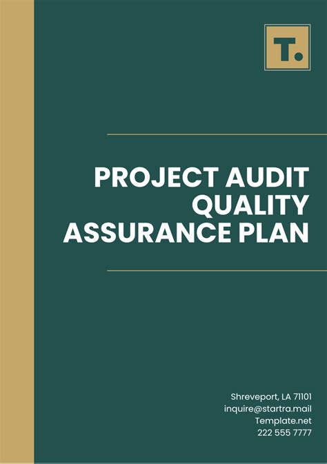 Free Manufacturing Quality Assurance Plan Template To Edit Online