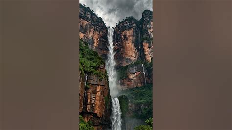 Самый высокий водопад интересныефакты топ5 путешествия необычныеместа приключения Youtube