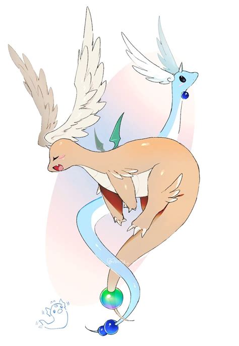 Sok Mr14 C Dragonair Dragonite Dratini Mega Dragonite Nintendo