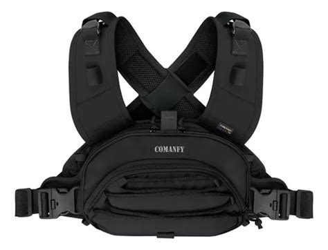Bolsa De Peito Comanfy Negra Saque Rápido Cordura® 1000d Cor Preto