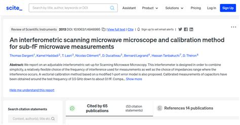 An Interferometric Scanning Microwave Microscope And Calibration Method