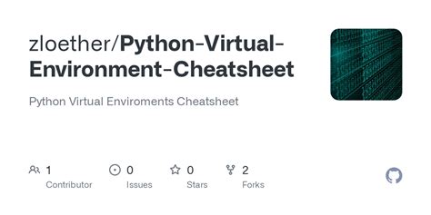 GitHub Zloether Python Virtual Environment Cheatsheet Python Virtual