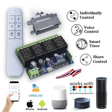 4CH WiFi Switch Wireless Relay Module EWeLink Lazada Co Th