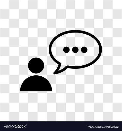 Icon Message Dialogue Box With People Royalty Free Vector