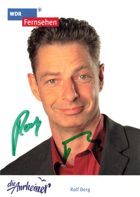 Autogramm Von Berg Rolf As Autogramme
