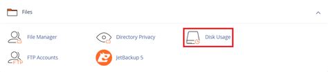 cpanel disk usage steps to check storage network dynamics