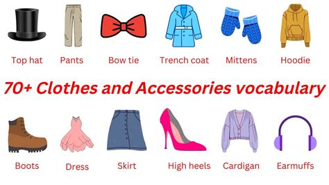 Types Of Clothing Learn Clothes And Accessories Vocabulary In English
