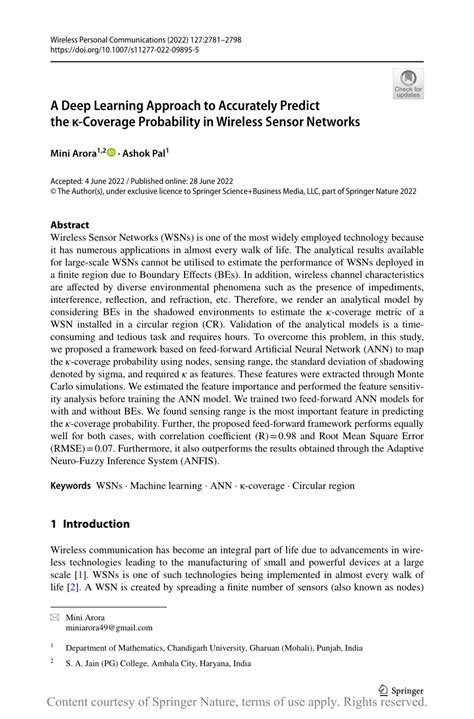 a deep learning approach to accurately predict the κ coverage