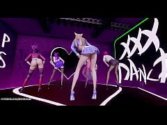 Mmd Tahiti Phone Number Sexy Kpop Striptease Ahri Akali Kaisa Evelynn Seraphine Kda K Fps