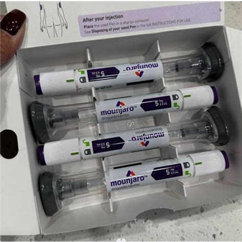 Mounjaro 5mg 0 5ml Prefilled Pens Glass 100mm X 10mm Abdomen