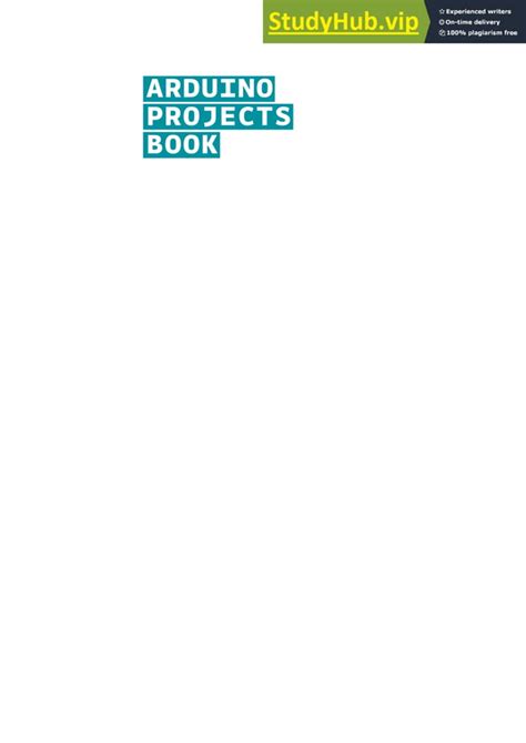 ARDUINO PROJECTS BOOK PDF