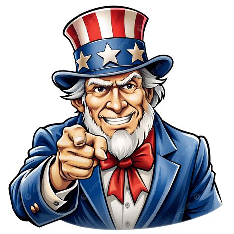 Cartoon Uncle Sam Profile