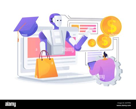Ai Enhanced Sales Training Abstract Concept Vector Illustration Stock Vector Image And Art Alamy