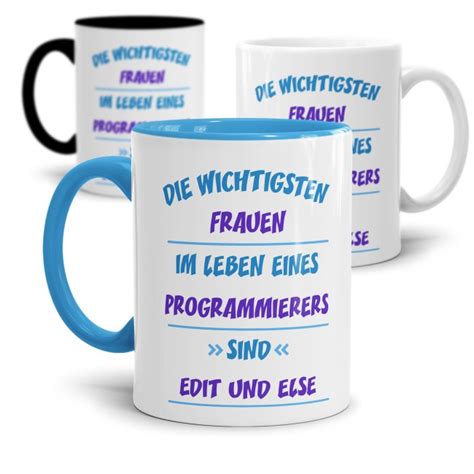 Programmierer Tasse Edit Und Else Print Royal 1095