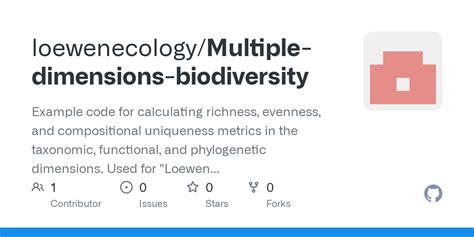 Github Loewenecologymultiple Dimensions Biodiversity Example Code