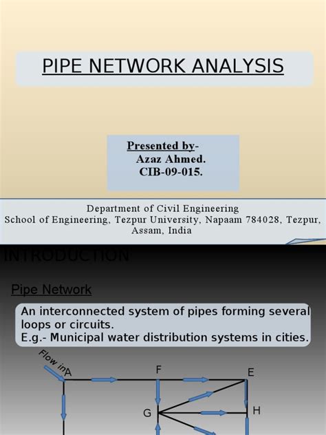 Solving Pipe Network Problems Using The Hardy Cross Method A Step By Step Demonstration Pdf
