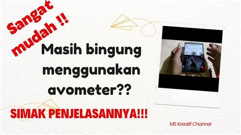 Part 2 Tutorial Cara Penggunaan Avometer Multimeter Multitester Youtube