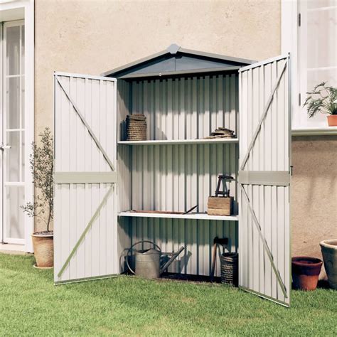 Buy Foecy Manor Outdoor Garden Storage Shedgalvanized Metal Garden