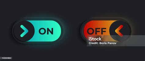 Toggle Switch Slider Button For Mobile App Touch Screen User Interface