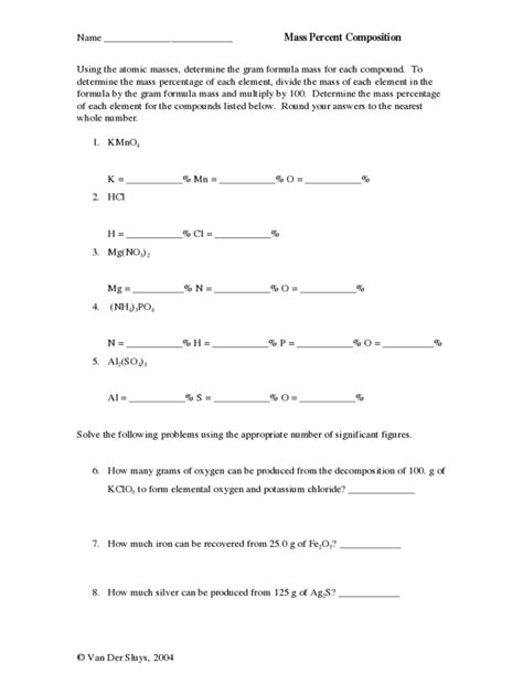 fillable online worked example calculating mass percent khan academy