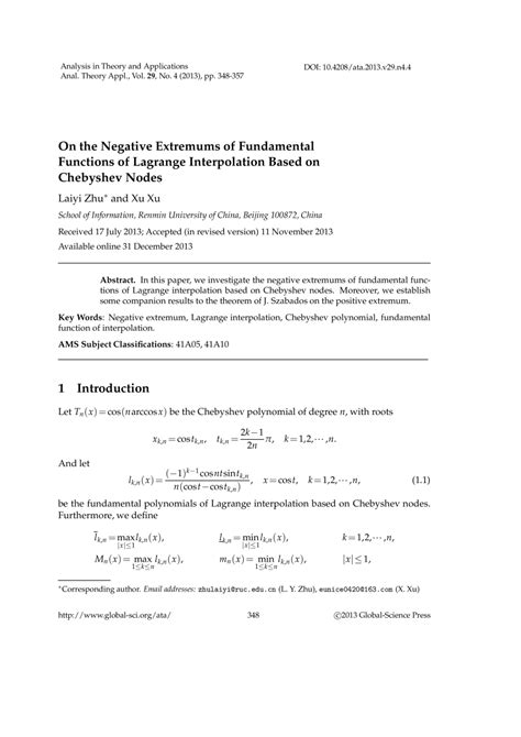 global science press on the negative extremums of fundamental