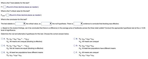 Solved A Study Was Conducted To Determine If Differences In Chegg