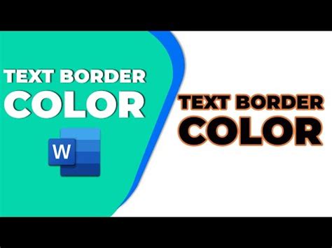 How To Change Text Border Color In Microsoft Word The Graphic Home