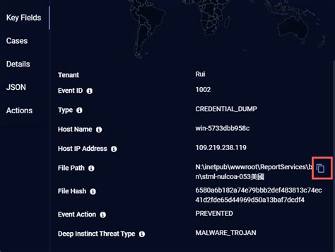 Key Fields For Alert Types