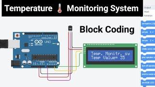 Temperature Sensor LM35 LCD 16x2 I2c With Arduino In Tinkercad Circuit