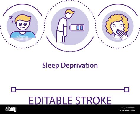Sleep Deprivation Concept Icon Stock Vector Image And Art Alamy