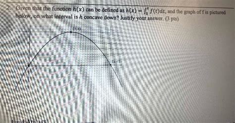 Solved Given That The Function H X Can Be Defined As H X Chegg Com
