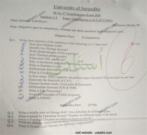 Introduction To Ict Msc It 2020 Uos Ustadni